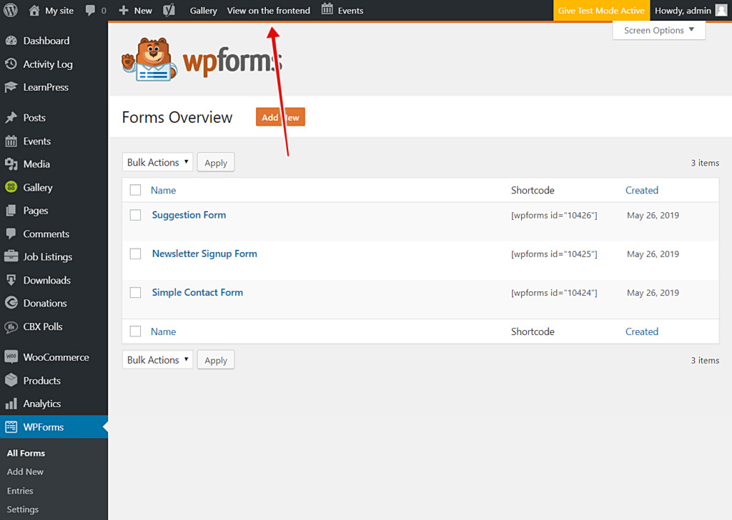 WPForms - Allow Users to Create and Edit Forms on the Frontend