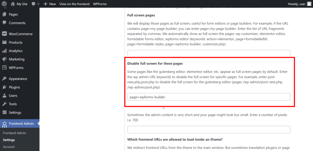 WPForms - Allow Users to Create and Edit Forms on the Frontend