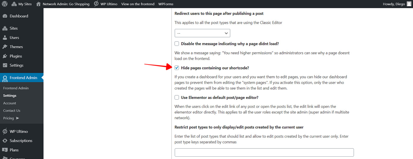 Create Frontend Dashboard with WP Ultimo and WP Multisite
