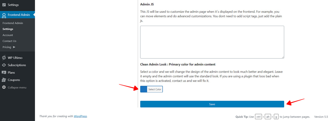 Create Frontend Dashboard with WP Ultimo and WP Multisite