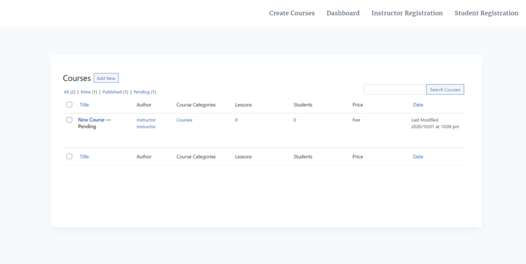 Tutor LMS - Allow Instructors to Create Courses on the Frontend