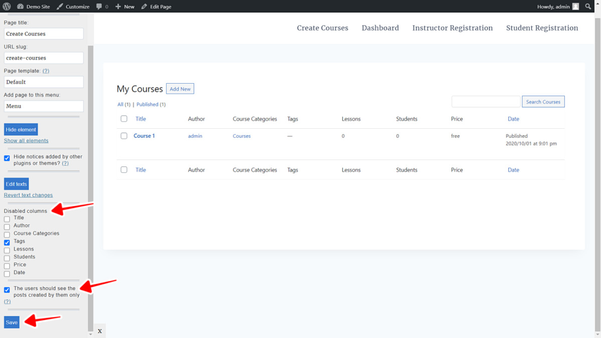Tutor LMS - Allow Instructors to Create Courses on the Frontend