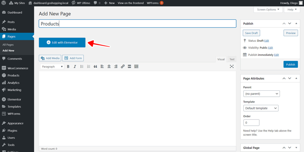 Elementor Templates to Build a Frontend Dashboard