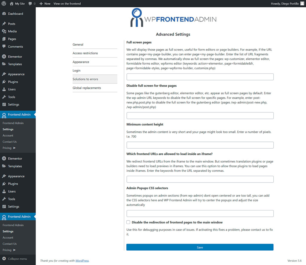 How to Integrate WP Frontend Admin and WP Ultimo