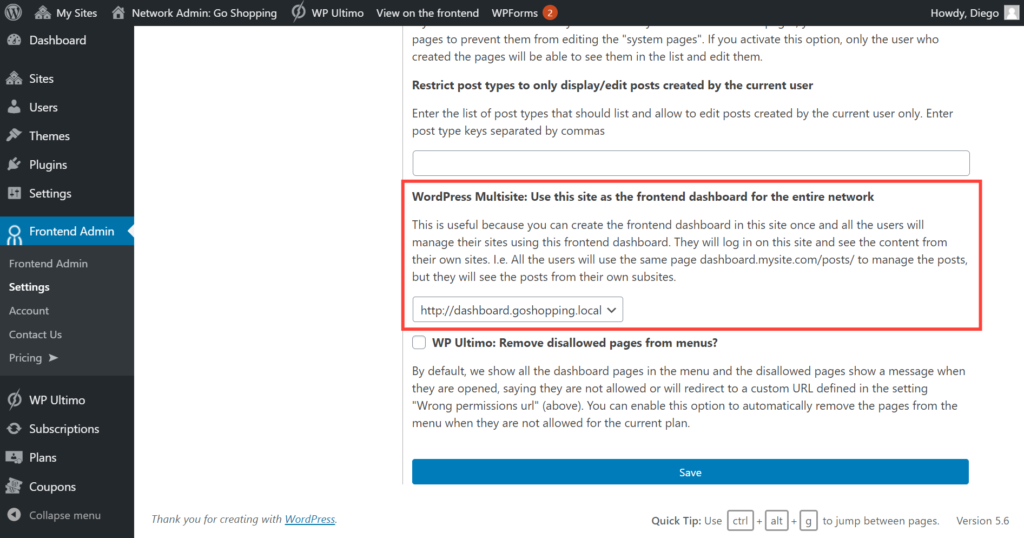 Understanding the Login Settings - WP Frontend Admin