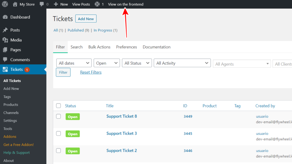 Awesome Support - Manage Support Tickets on the Frontend