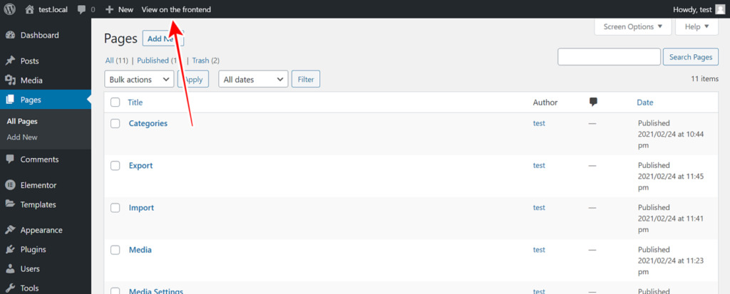 WordPress - How to Create and Manage Pages on the Frontend