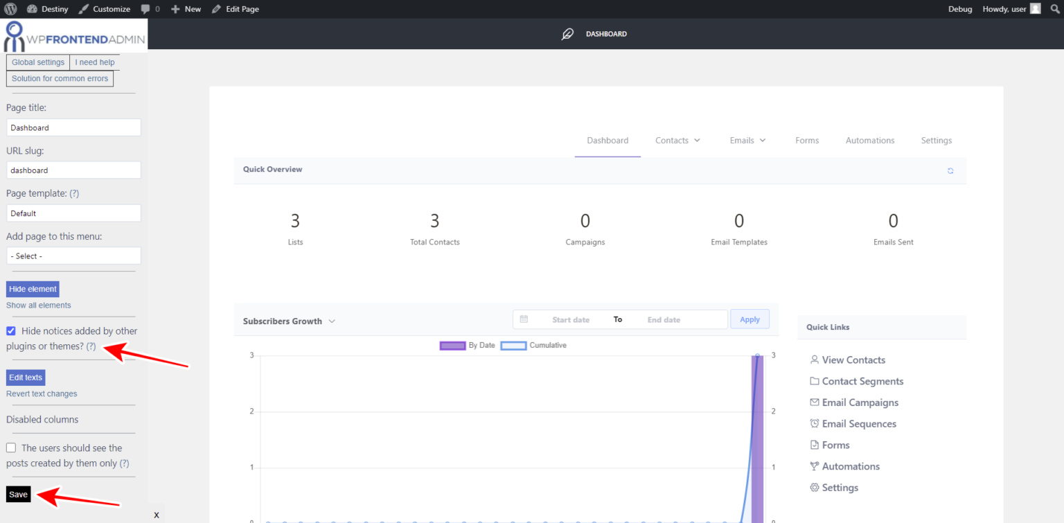 Fluent CRM - How to Create a Frontend Dashboard