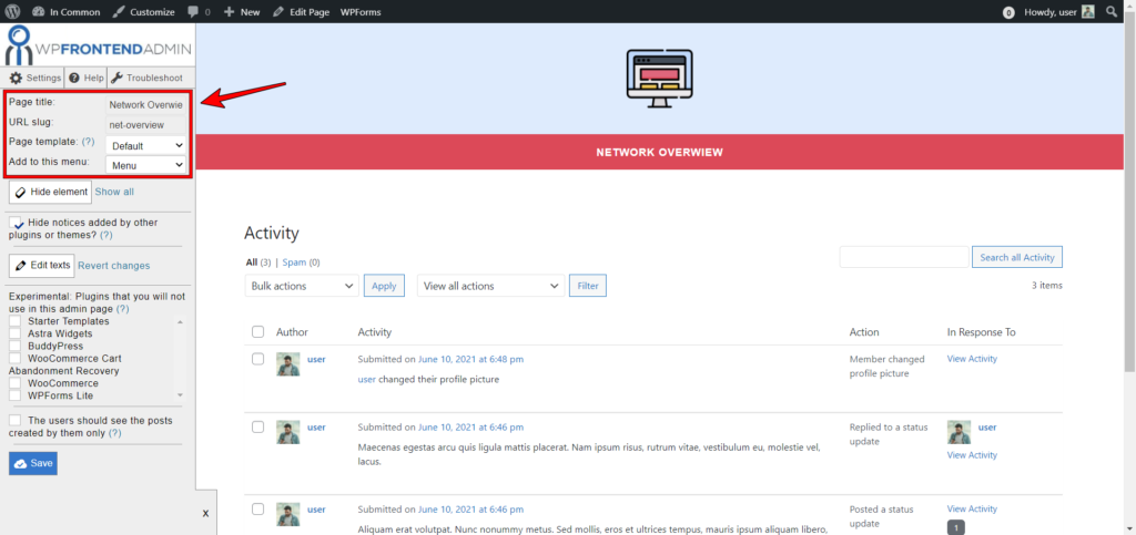 WordPress - How to Create and Manage Pages on the Frontend