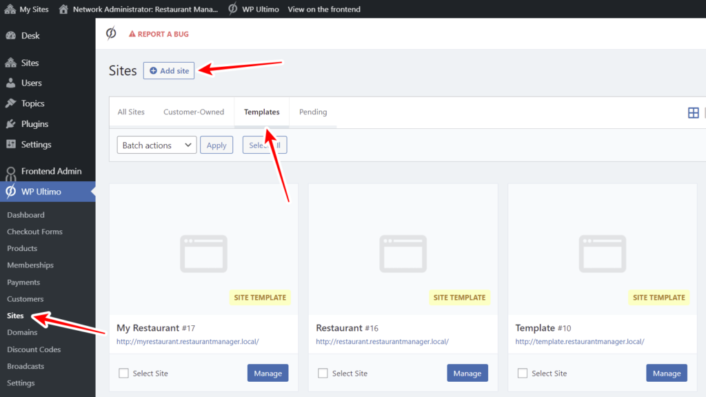 Lesson 12 – Create the Template Site for the Restaurants