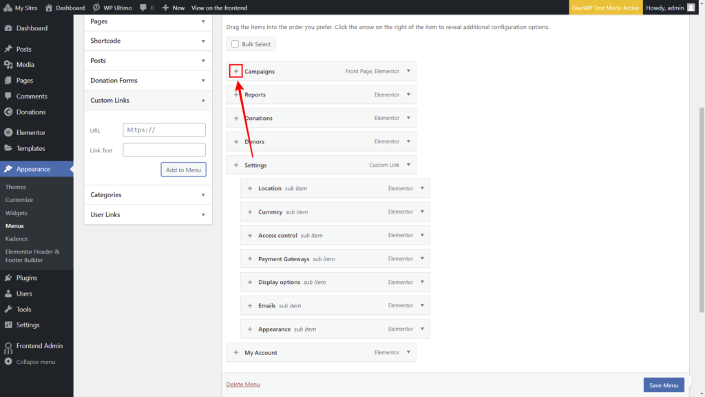 Lesson 18 - Set up the Frontend Dashboard's Navigation Menu