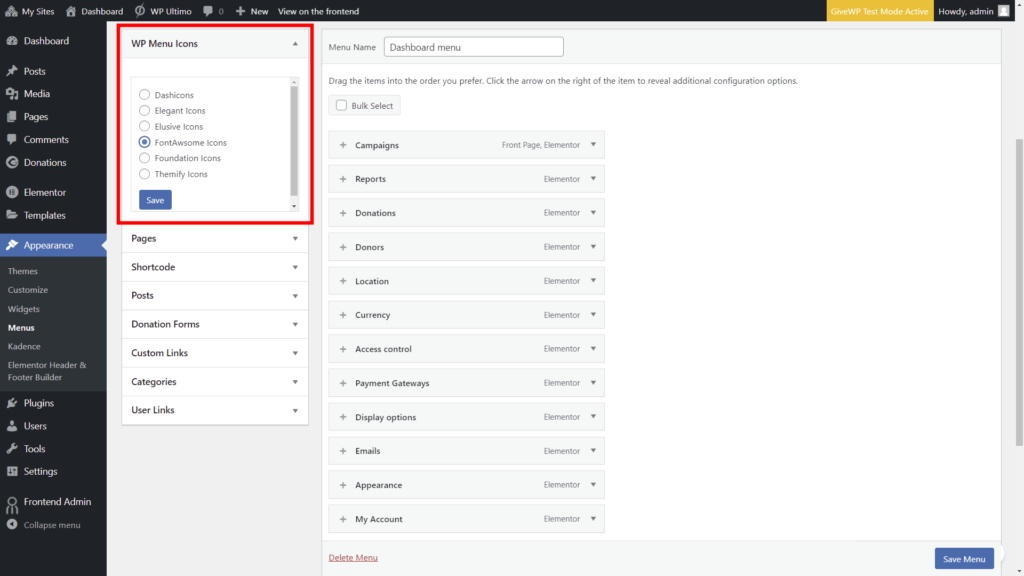 Lesson 18 - Set up the Frontend Dashboard's Navigation Menu