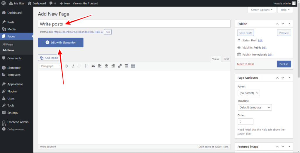 WordPress - Create a Dashboard for Authors with Elementor