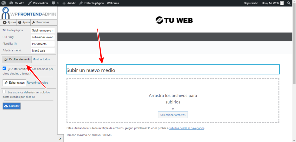 WordPress - Permitir a Usuarios Subir Archivos desde el Frontend