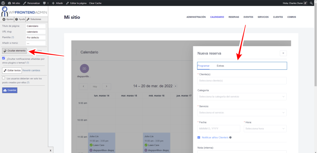 WordPress Amelia – Cómo Mostrar el Calendario en el Frontend