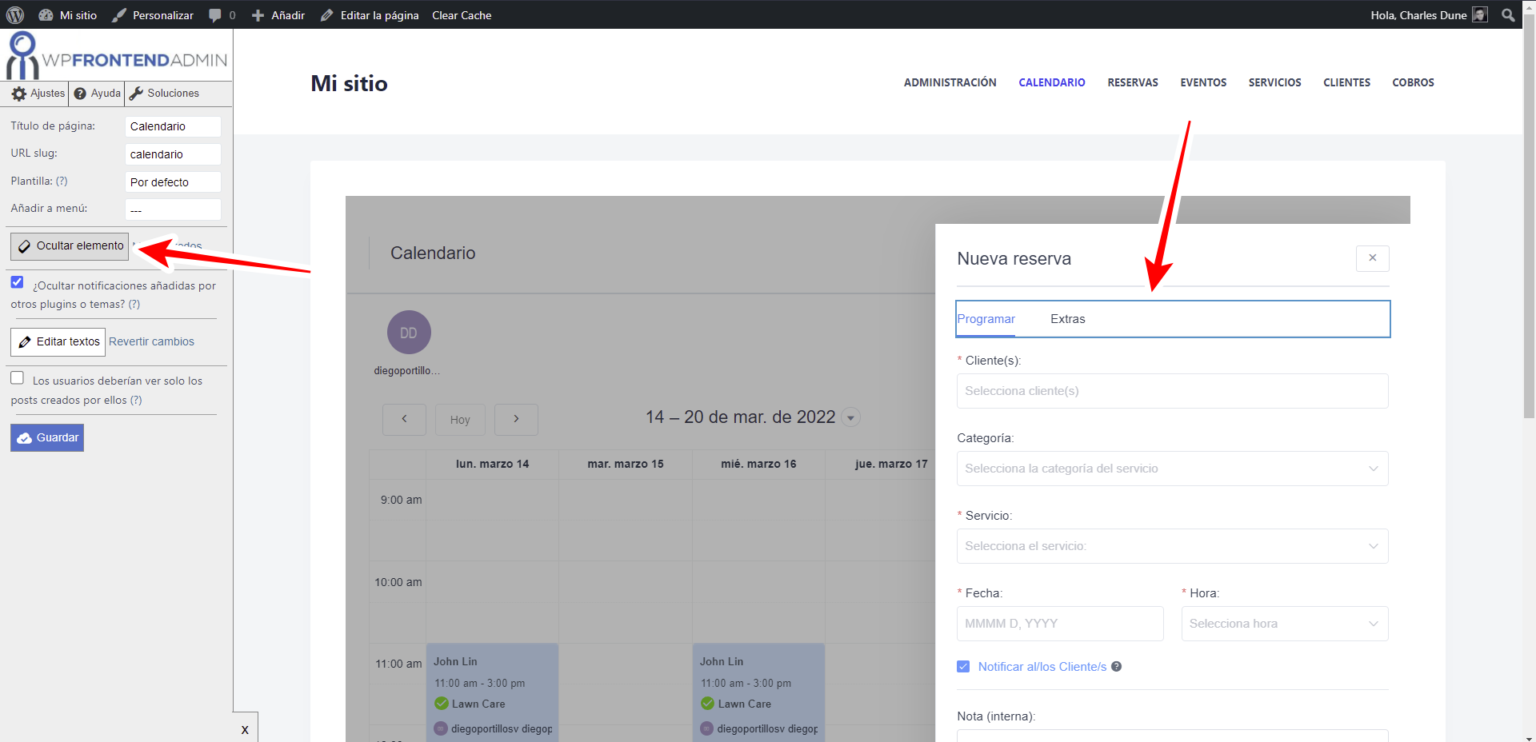 WordPress Amelia – Cómo Mostrar el Calendario en el Frontend