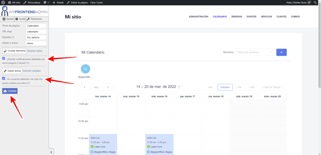 WordPress Amelia – Cómo Mostrar el Calendario en el Frontend