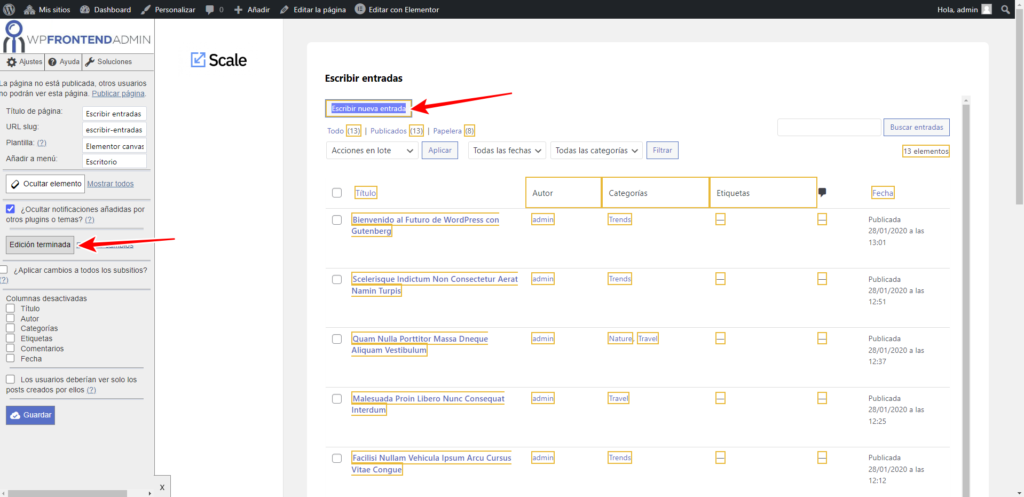 WordPress - Cómo Crear un Frontend Dashboard Personalizado con Elementor